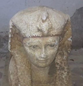 Rare Buried Sphinx Statue Discovered in Egypt South of the Pyramids ...